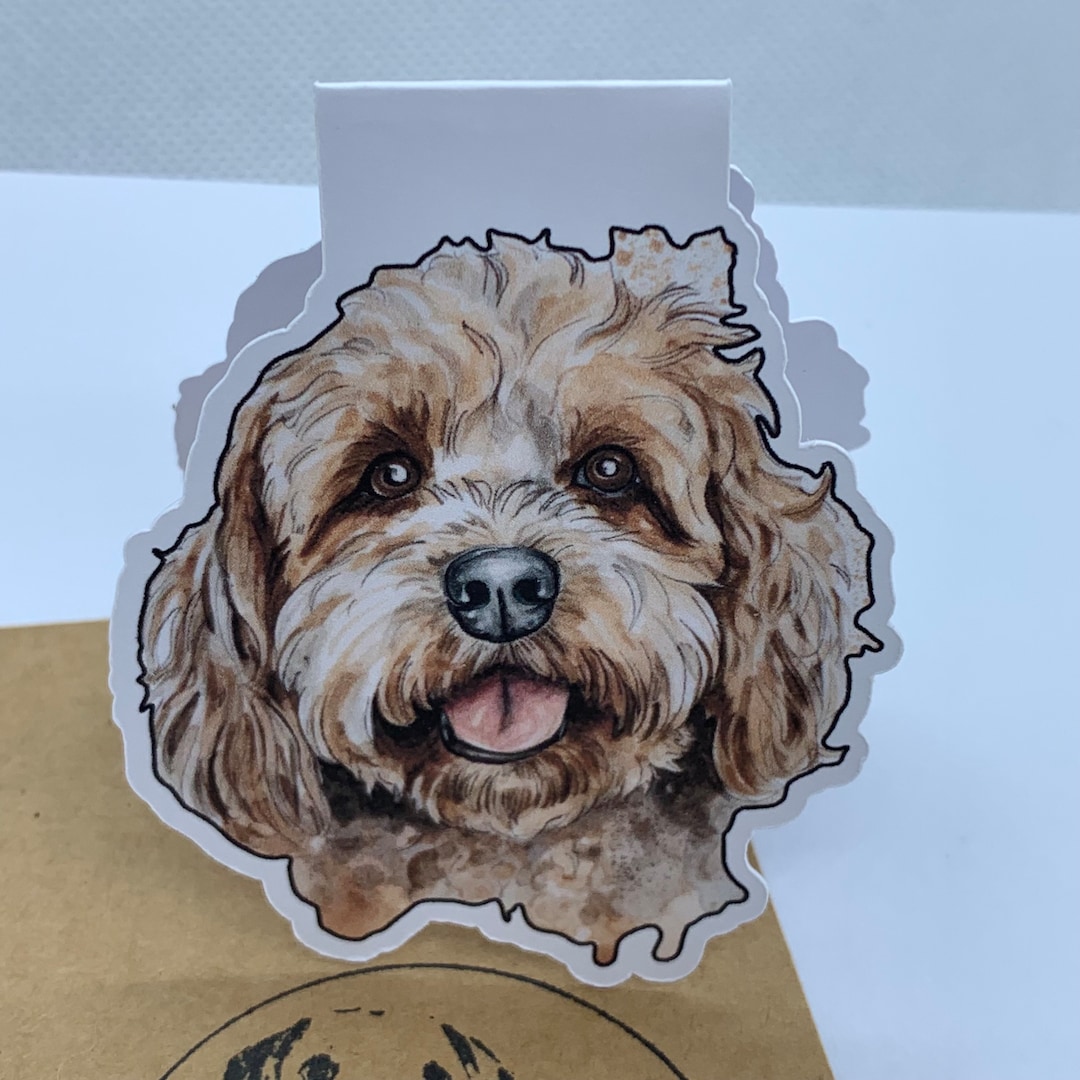 Cockapoo Magnetic Bookmark: Dog Lover Gift - Etsy UK