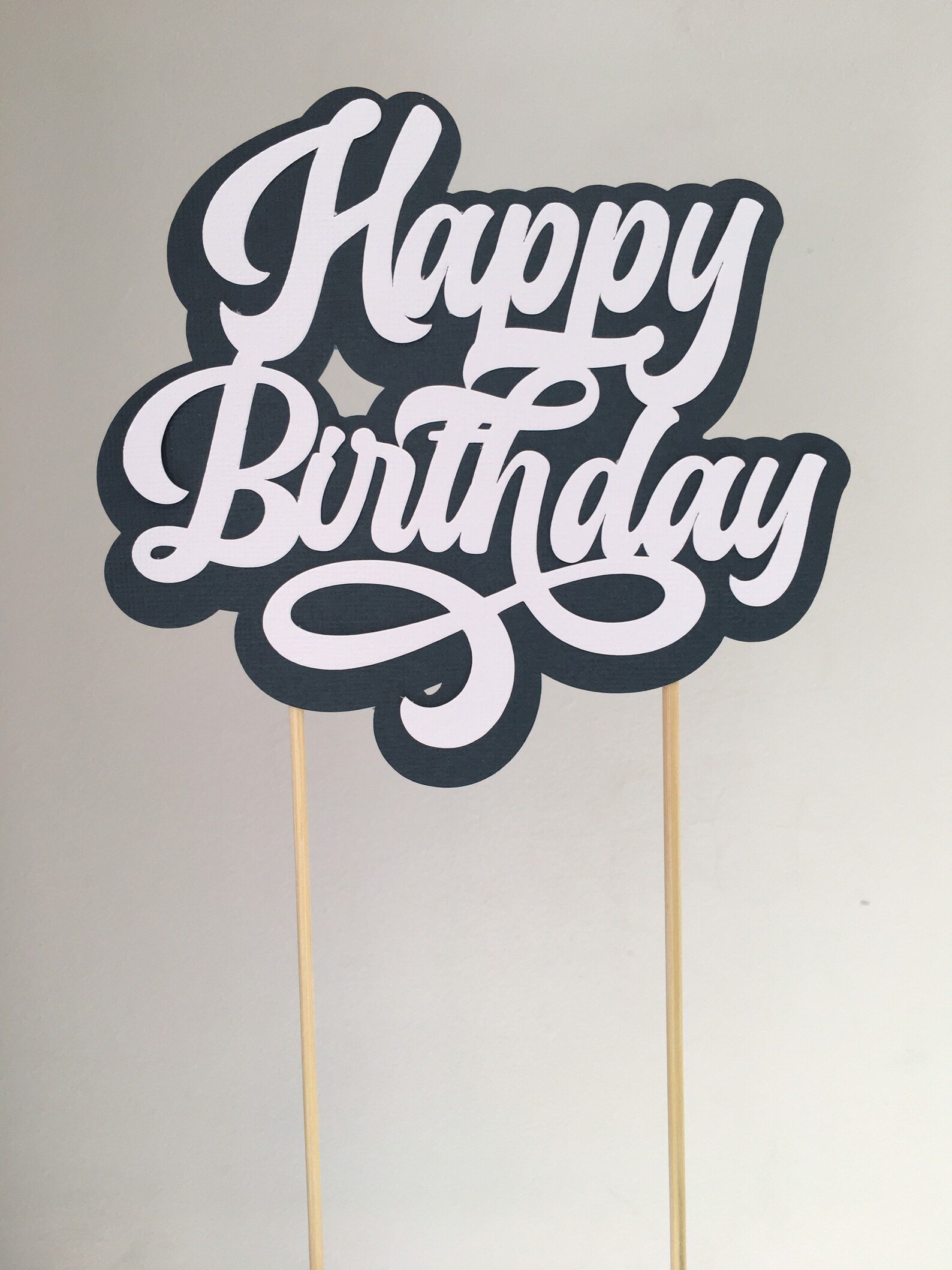Happy Birthday Topper, Cake Topper, Banner for Cake, Birthday Party ...