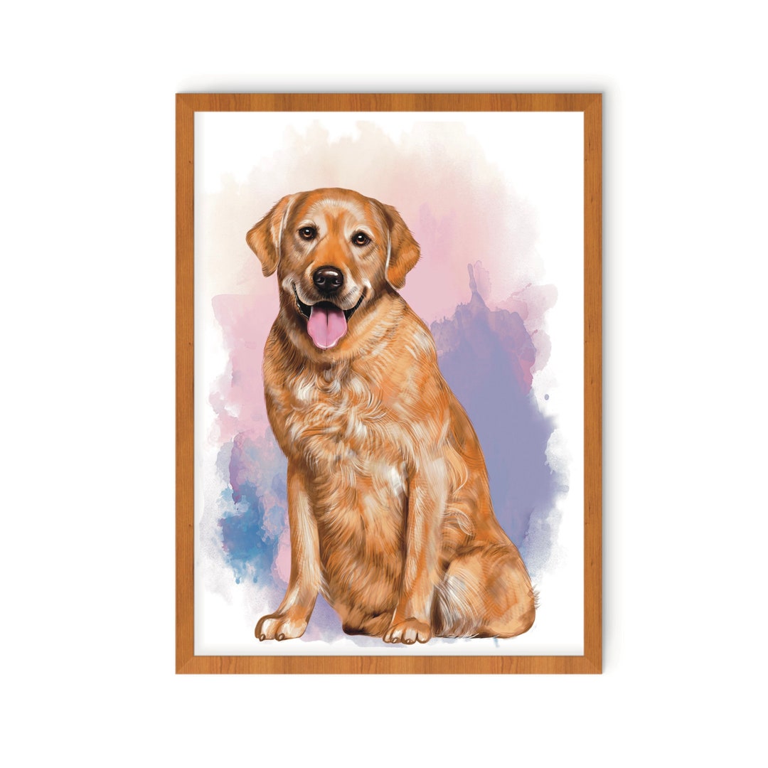 Labrador Print, Birthday Gift for Labrador Owner, A4 Wall Decor ...