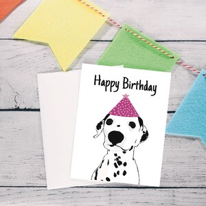 Dalmatian Birthday Card, Dog Card, Card From the Dog - Etsy