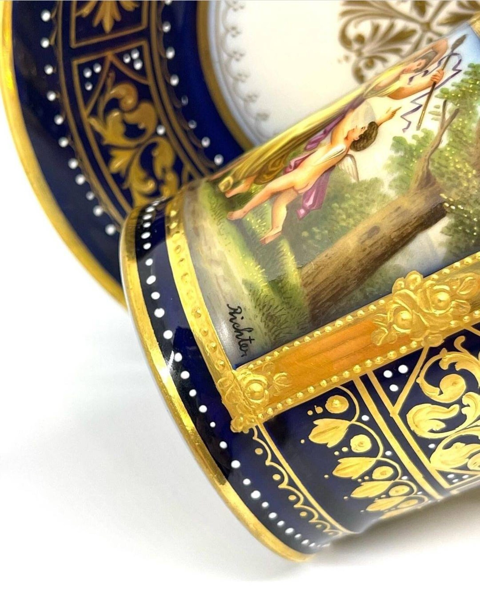 Royal Vienna Antique Gilded Tea Cup and Saucer - Etsy
