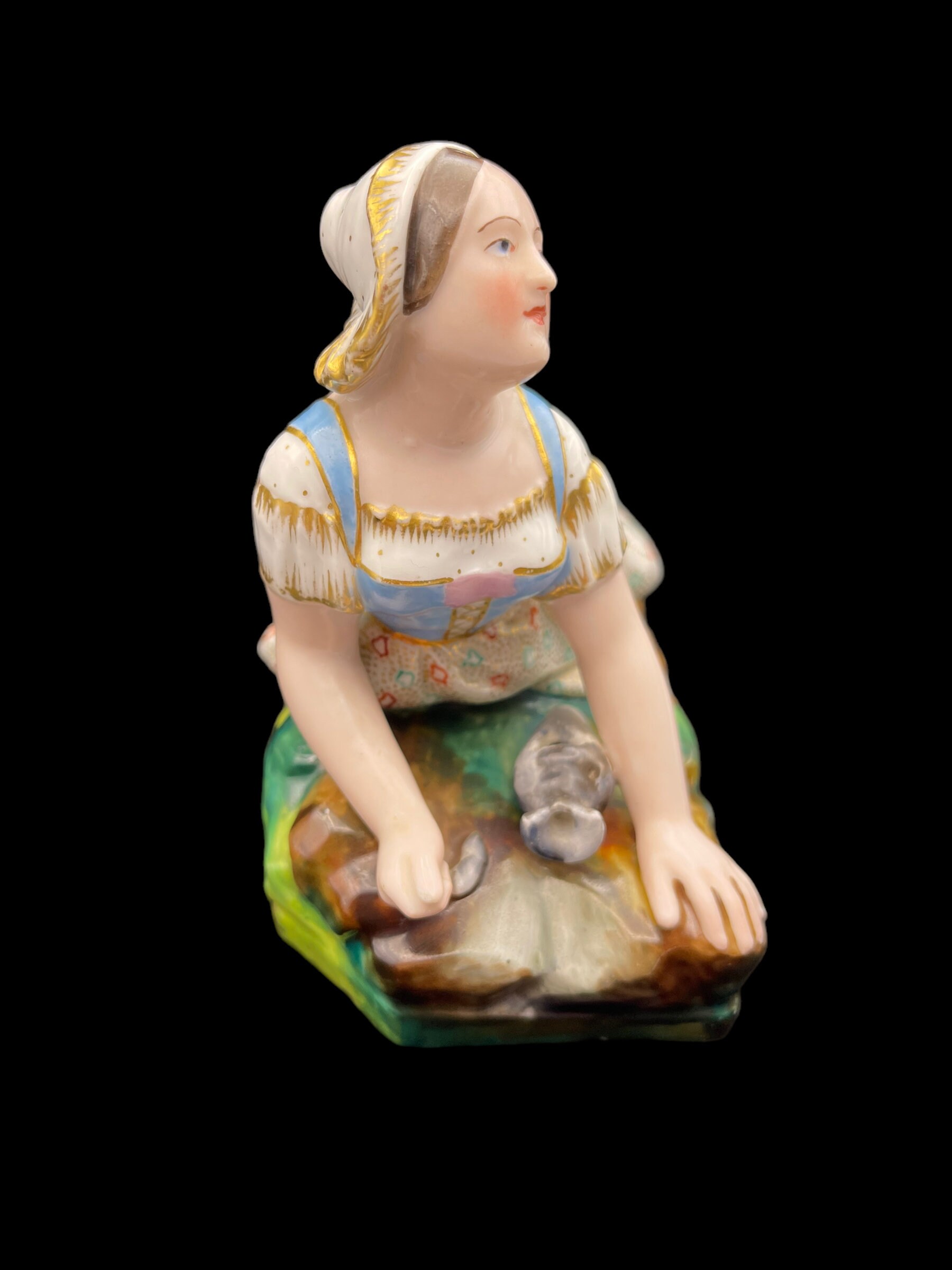 Antique Jacob Petit Porcelain Figure Handmade French Collectible Woman ...