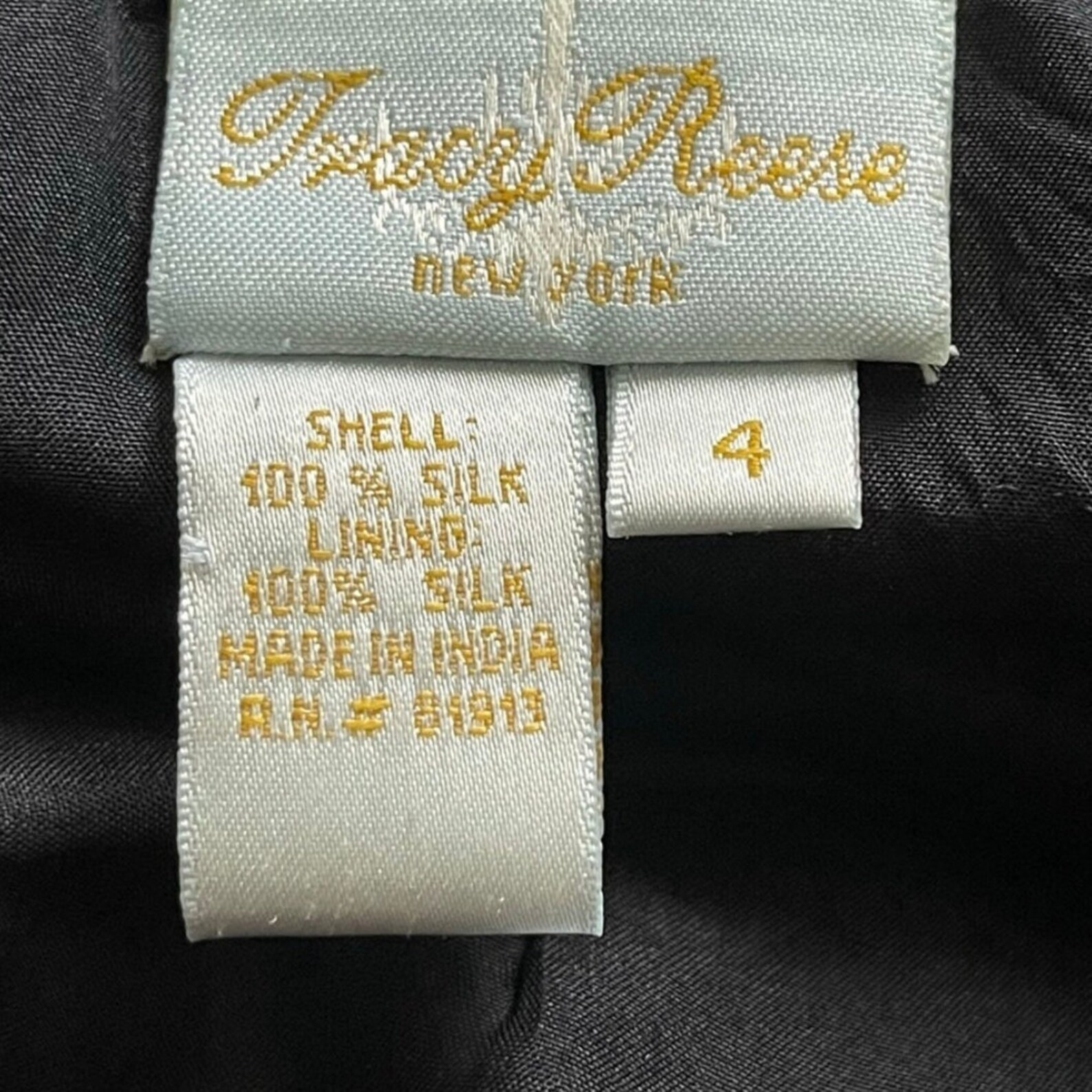 TRACY REESE Black Silk Beaded Vintage 90s Top - Etsy