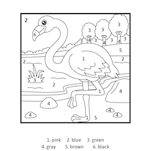 Color by Numbers 20 Pages - Etsy