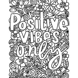 Motivational Adult Coloring Pages - Etsy