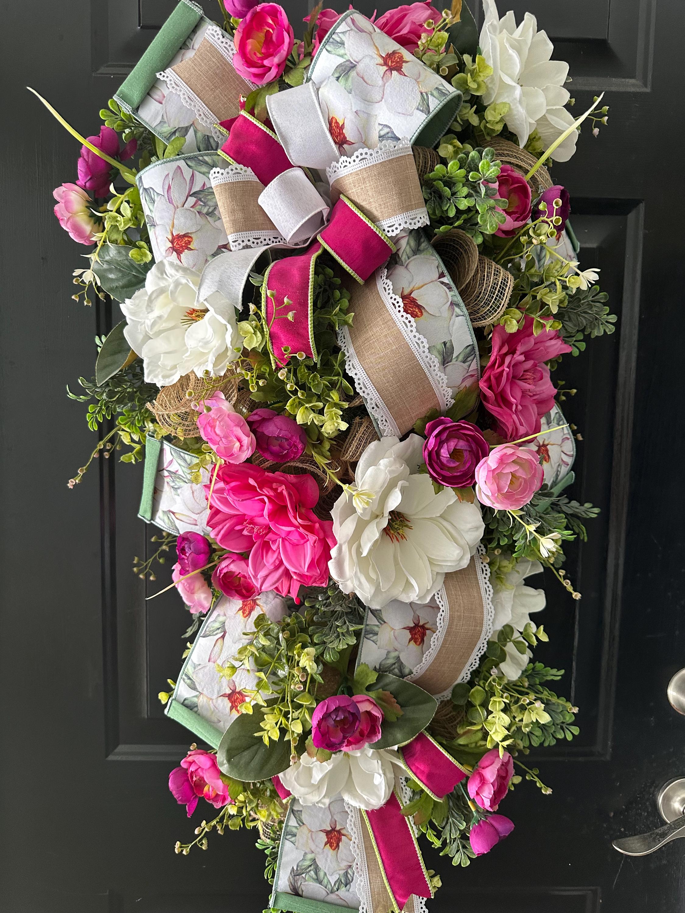 Spring/summer Swag for Front Door - Etsy