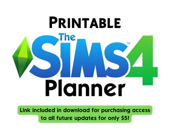 The Sims 4 Biography Tracker, Sim Profile Planner, Sims Only - Etsy