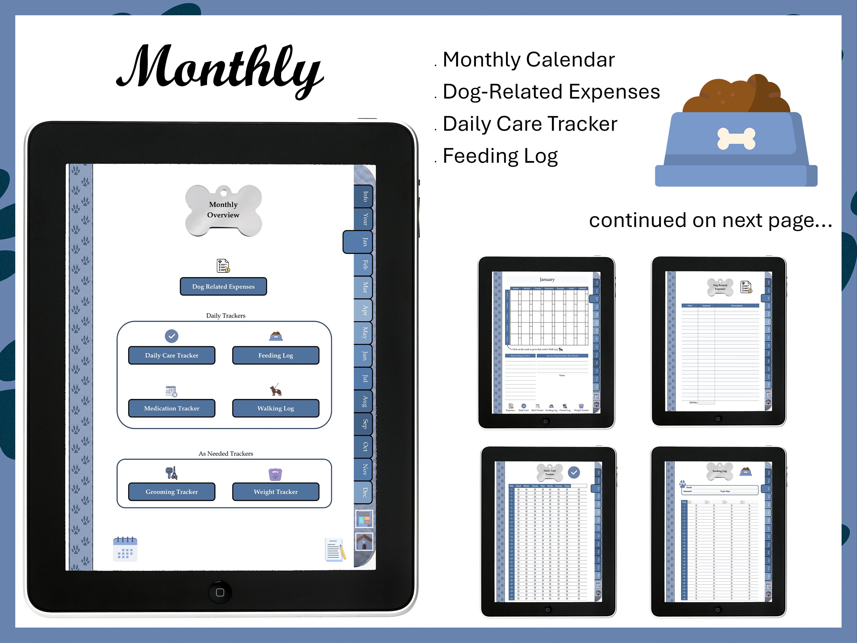 Digital Service Dog Planner - Etsy
