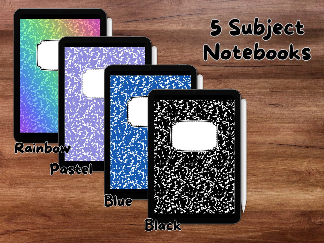 5 Subject Digital Notebook With HYPERLINKED Pages! - Etsy