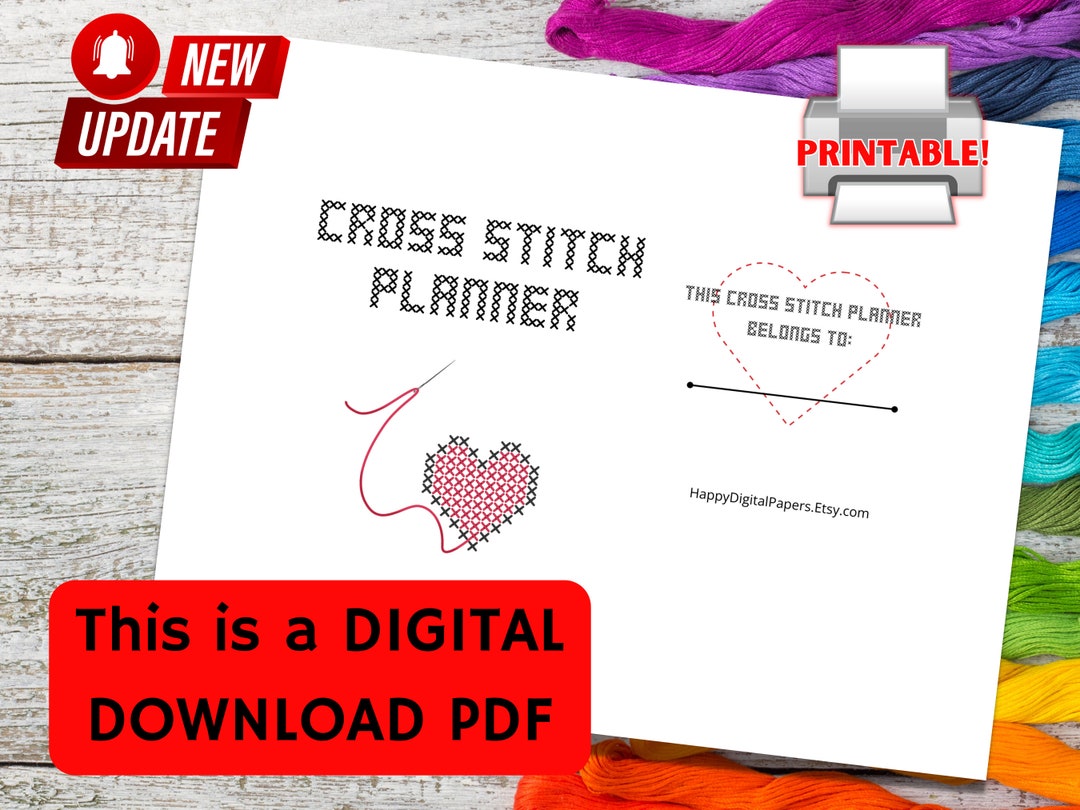 PRINTABLE Complete Cross Stitch Journal - Etsy
