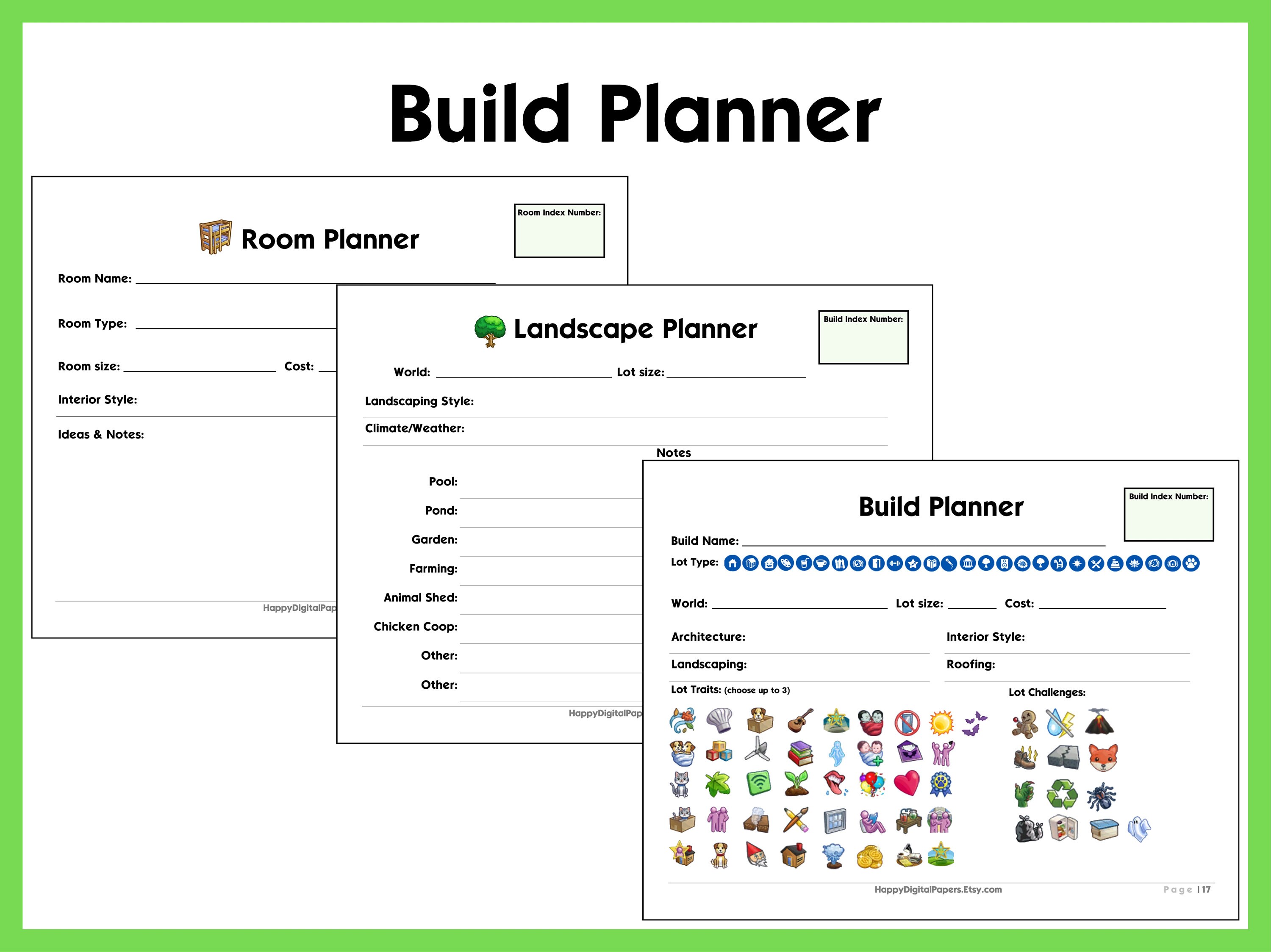 Printable Sims 4 Planner - Etsy UK