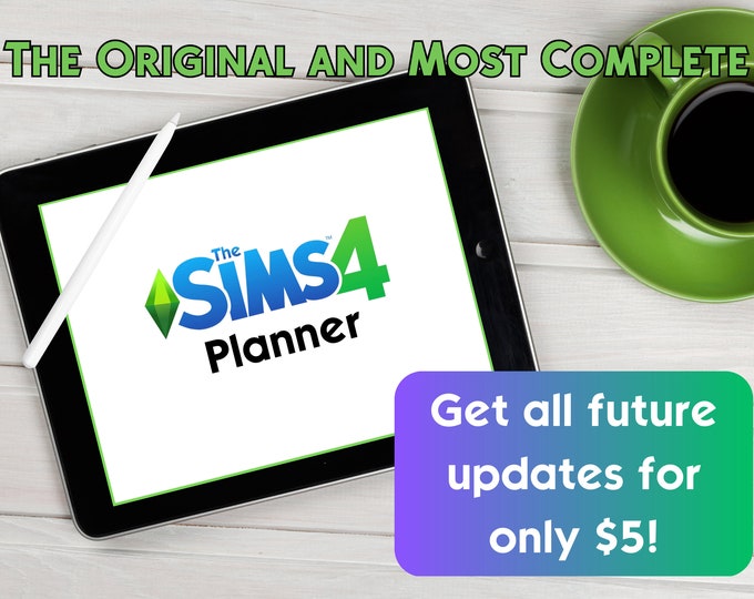 The Sims 4 Character Unofficial Planner Goodnotes Journal Printable ...