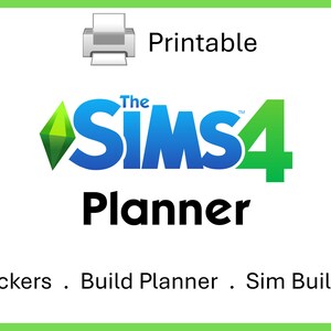 Printable Sims 4 Planner | Etsy UK