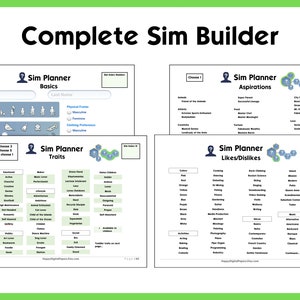 Printable Sims 4 Planner | Etsy UK