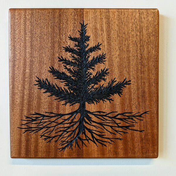 Carved Wood Tree - Etsy