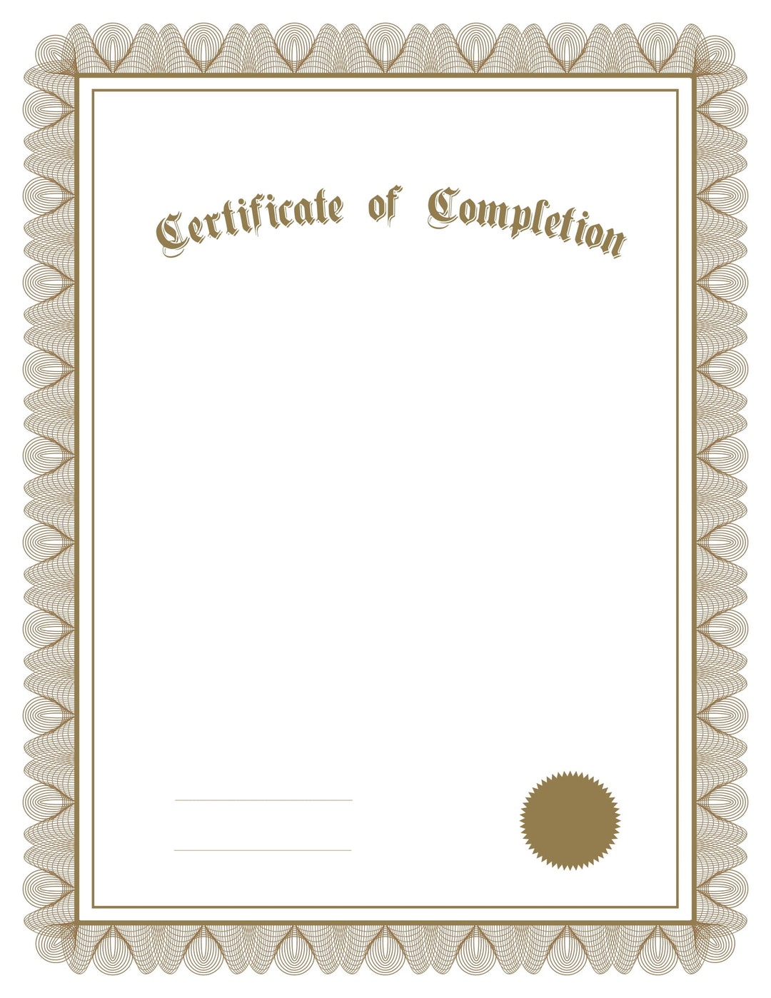 Certificate Template - Etsy