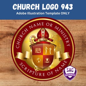 Custom Church Logo | Modern Digital Design for Churches | Editable File ...