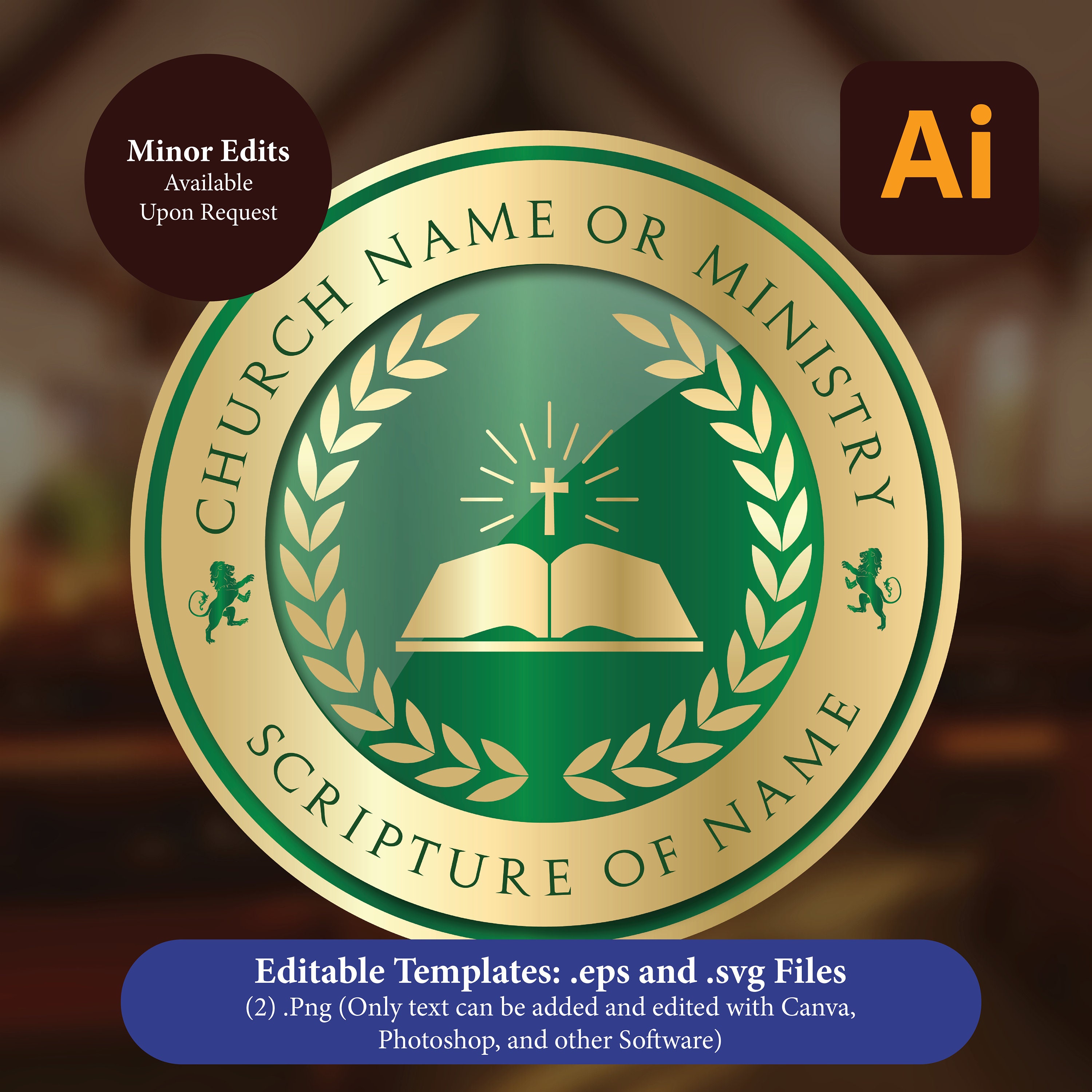 The Seal of the Bishop Vector Template 220, Editable Svg, High Quality ...