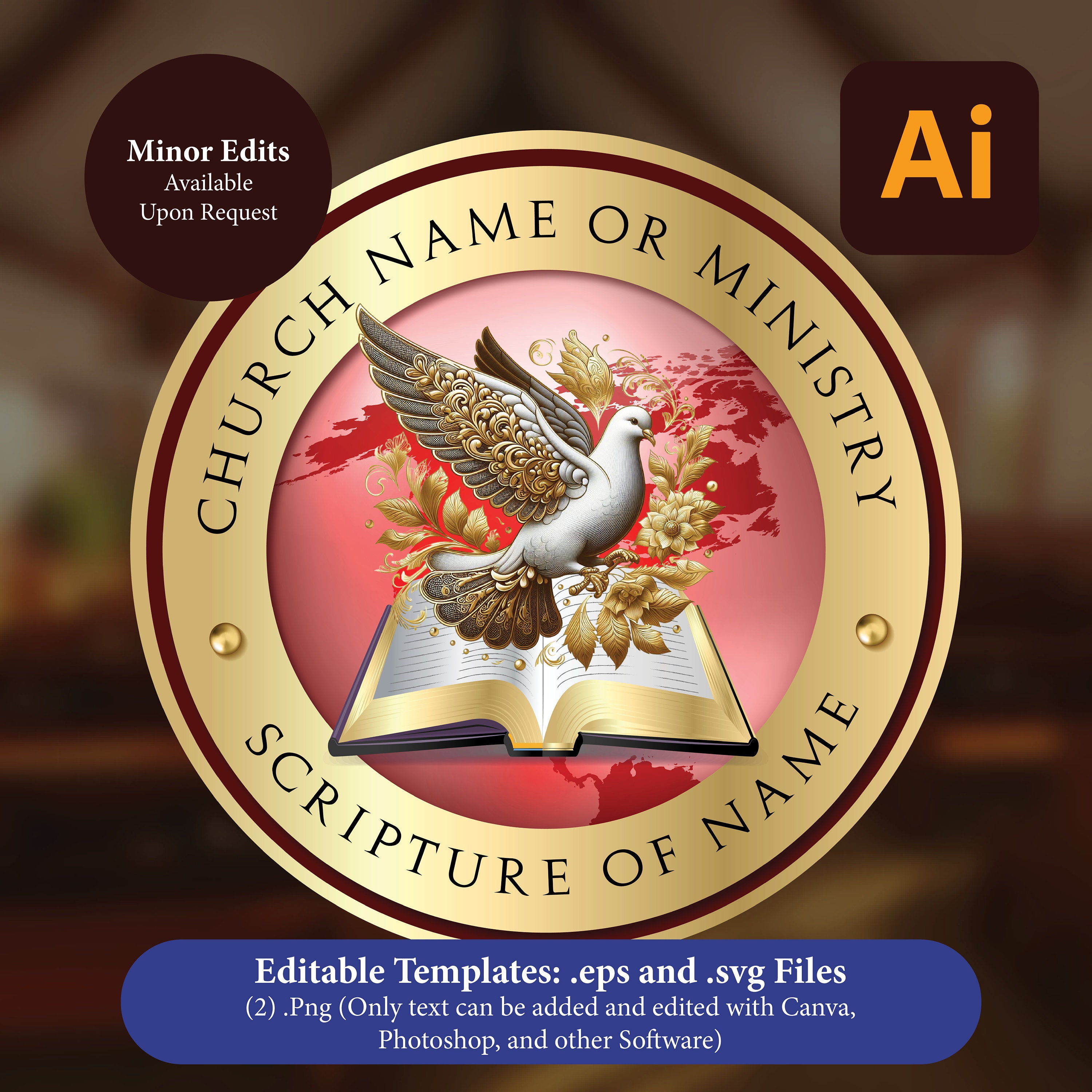 The Seal of the Bishop Vector Template 805, Editable Svg, High Quality ...