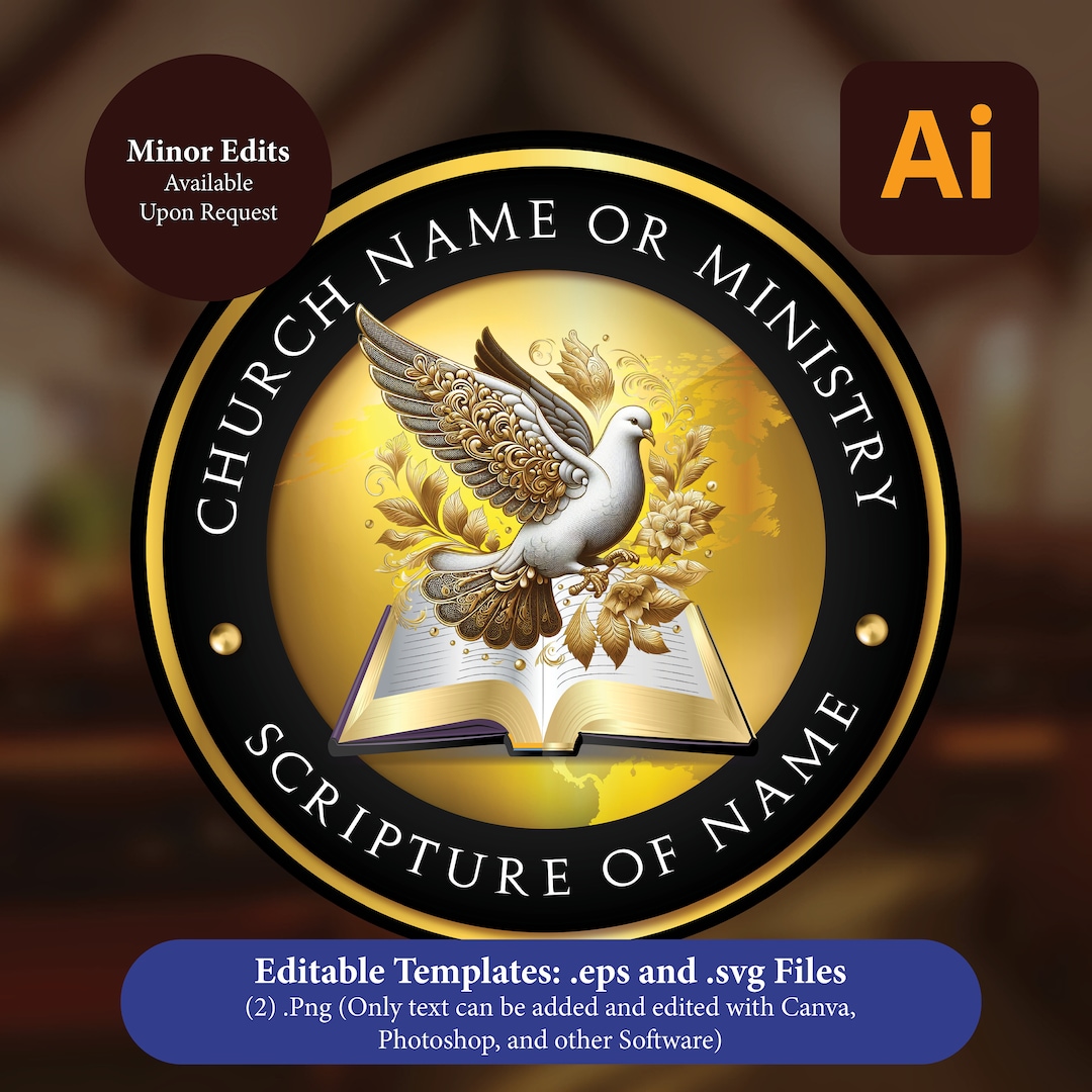 The Seal of the Bishop Vector Template 808, Editable Svg, High Quality ...