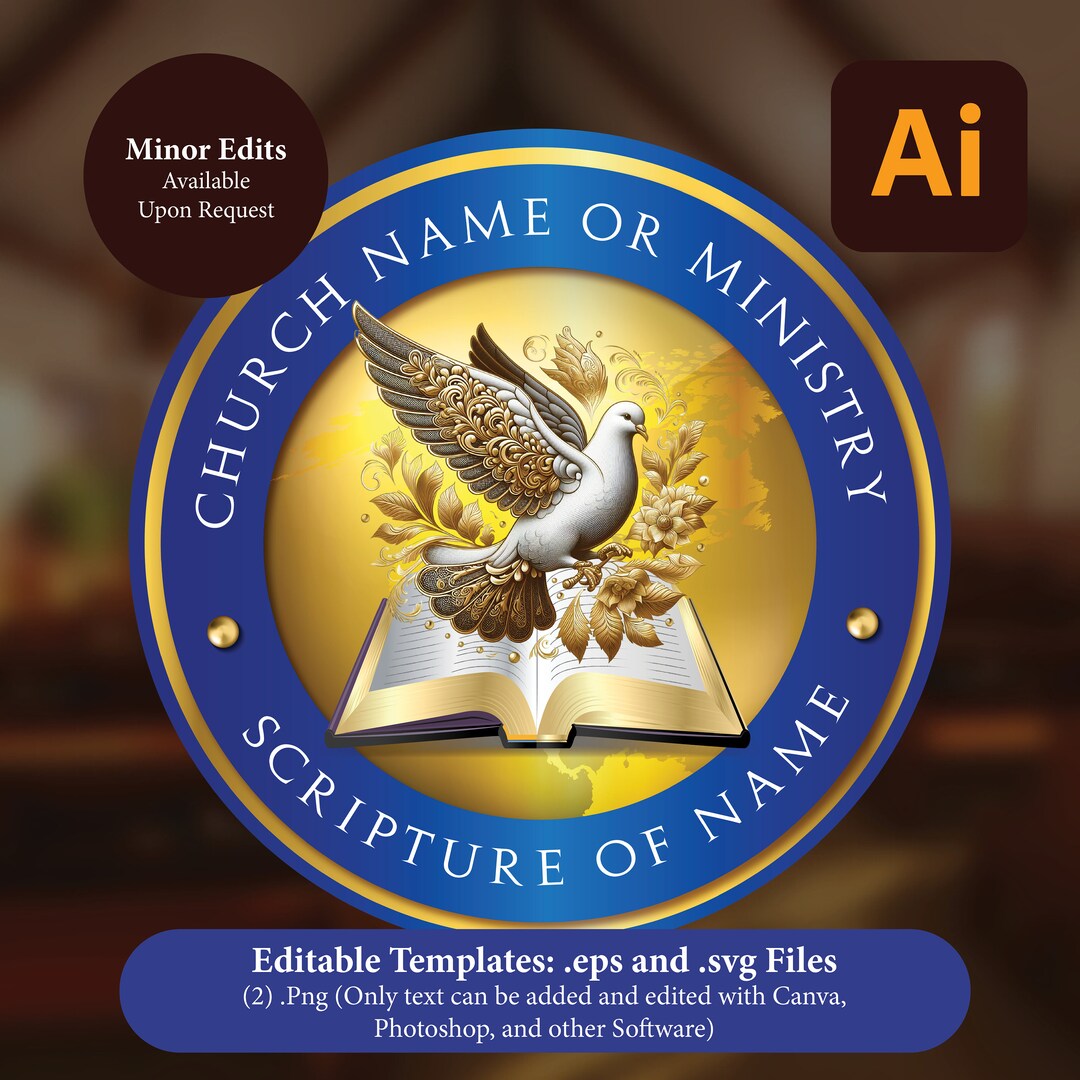 The Seal of the Bishop Vector Template 808, Editable Svg, High Quality ...