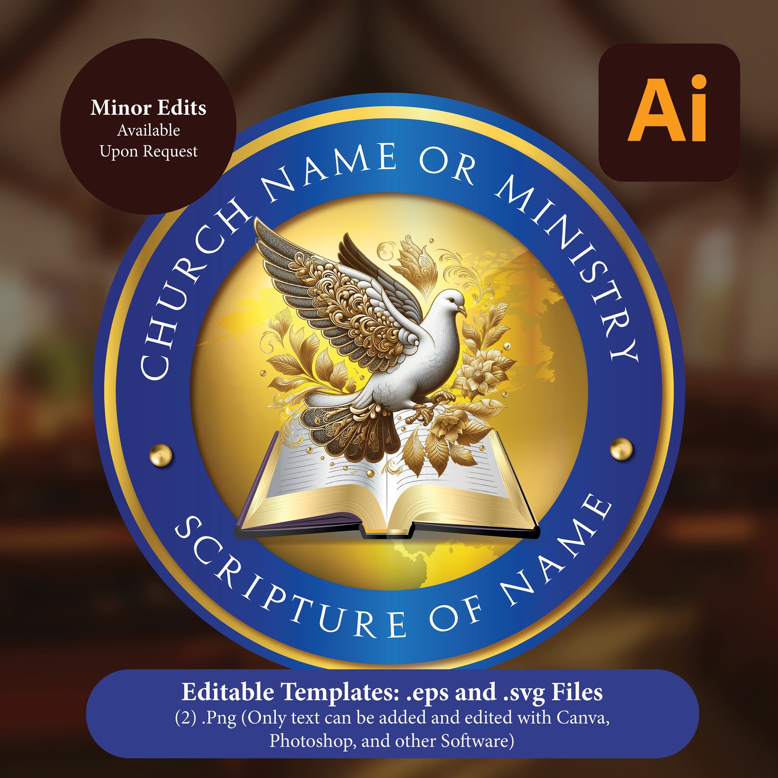 The Seal of the Bishop Vector Template 808, Editable Svg, High Quality ...