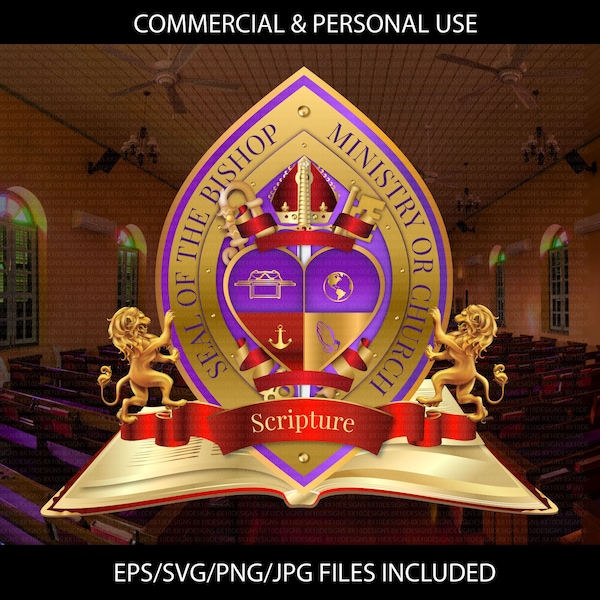 Bishop Seal Logo - Etsy