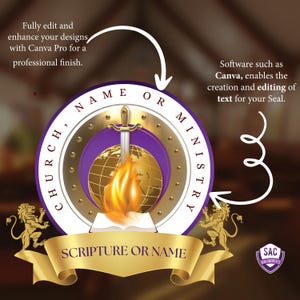 Editable Seal of the Bishop, Apostle, or Church Logo Template ...