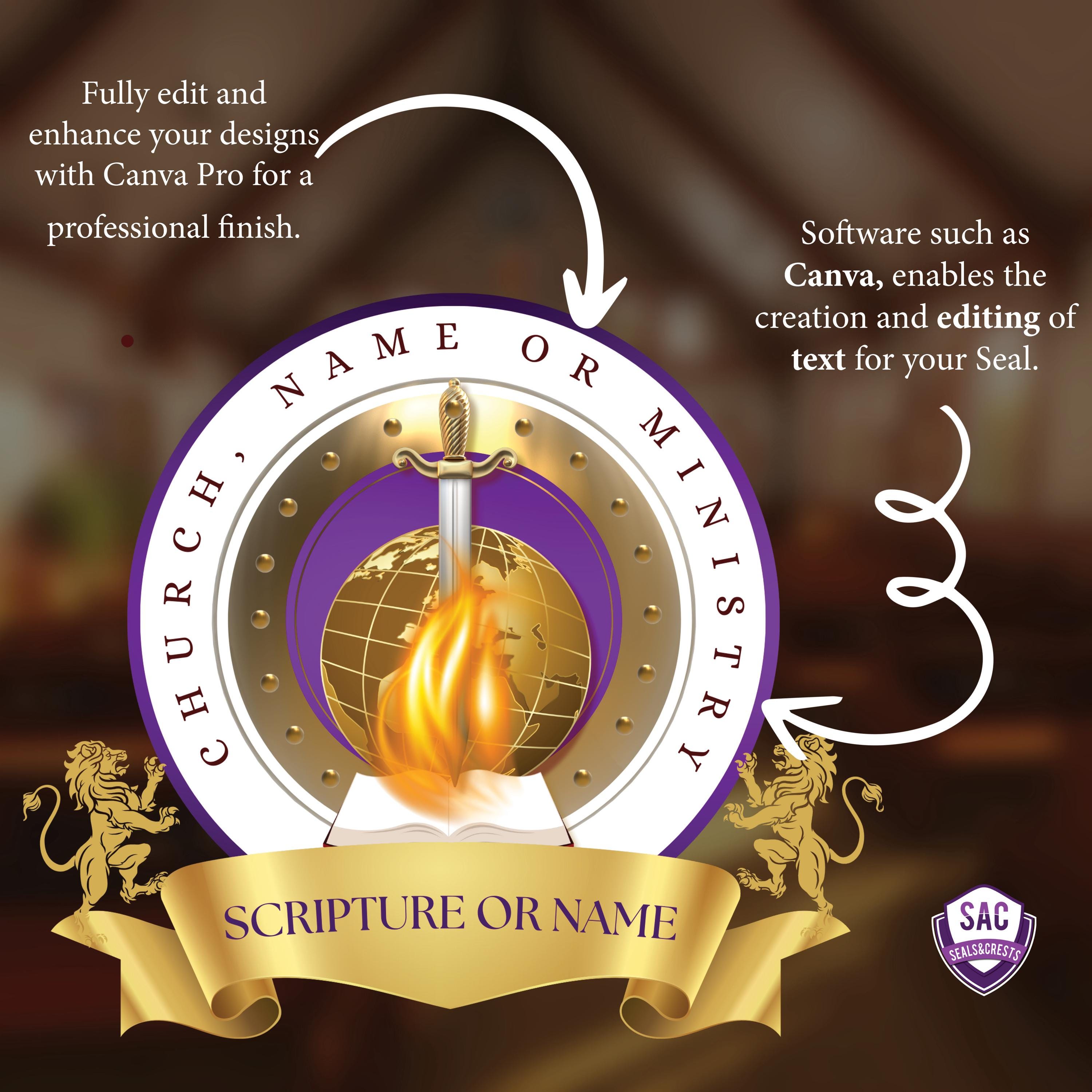 Editable Seal of the Bishop, Apostle, or Church Logo Template ...