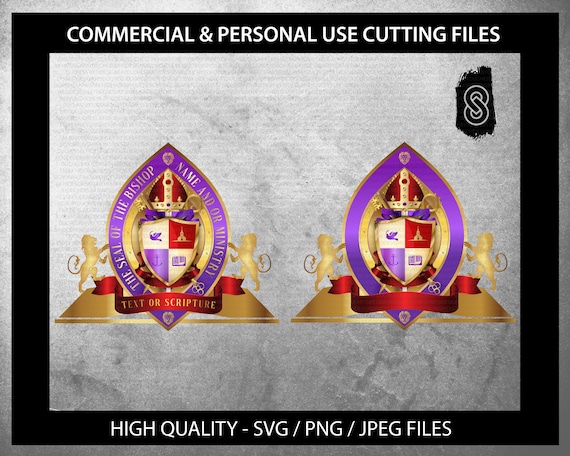 Seal of the Bishop 201 UPDATED Svg Vector Template DIY - Etsy