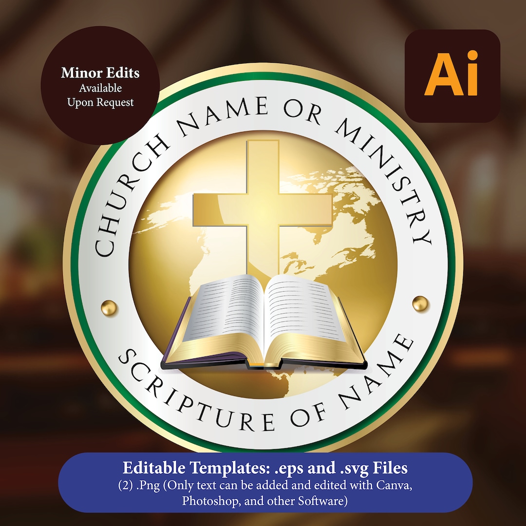 The Seal of the Bishop Vector Template 218, Editable Svg, High Quality ...