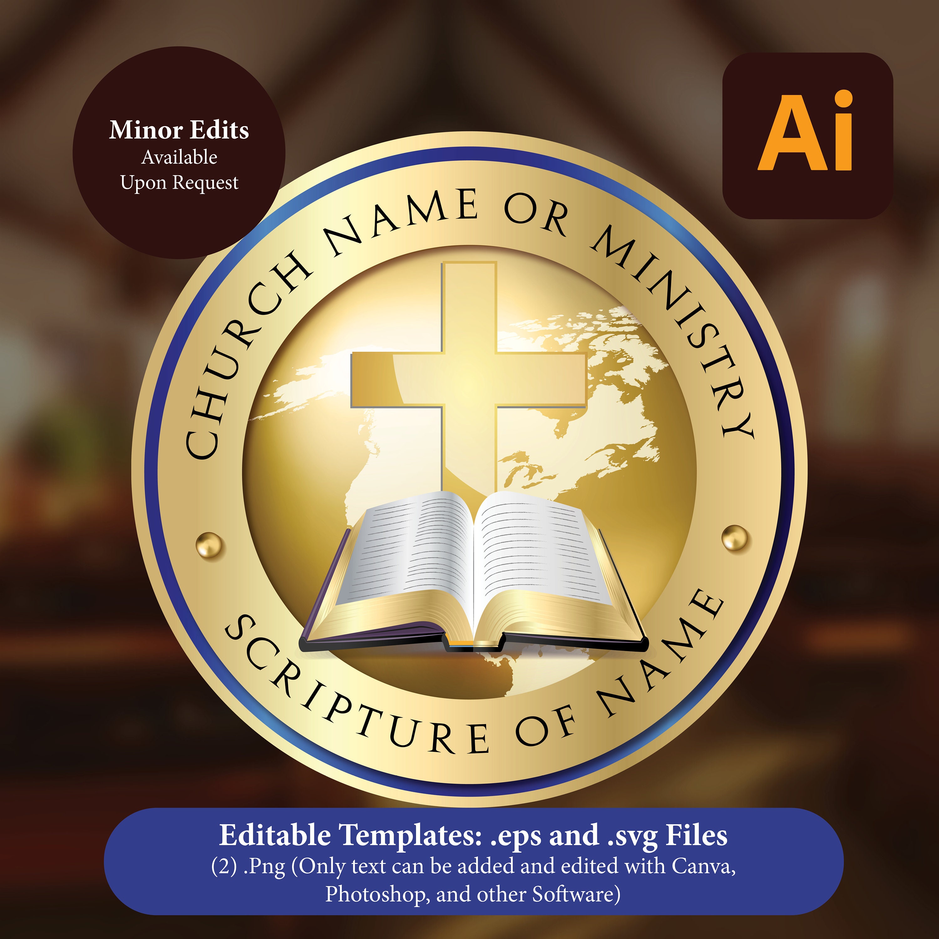 The Seal of the Bishop Vector Template 211, Editable Svg, High Quality ...