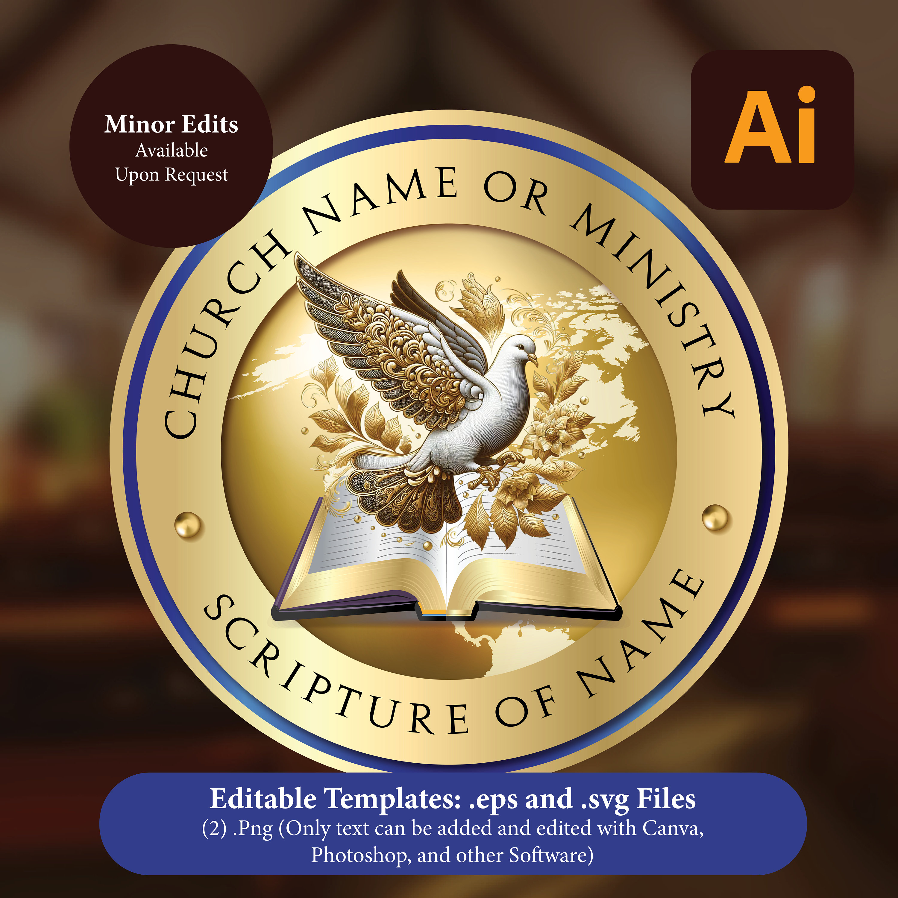 The Seal of the Bishop Vector Template 801, Editable Svg, High Quality ...