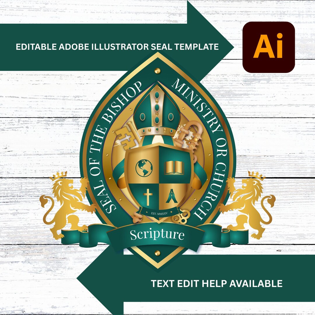 Editable Seal Design | Adobe Illustrator Eps, Svg, PDF, Png | Instant ...