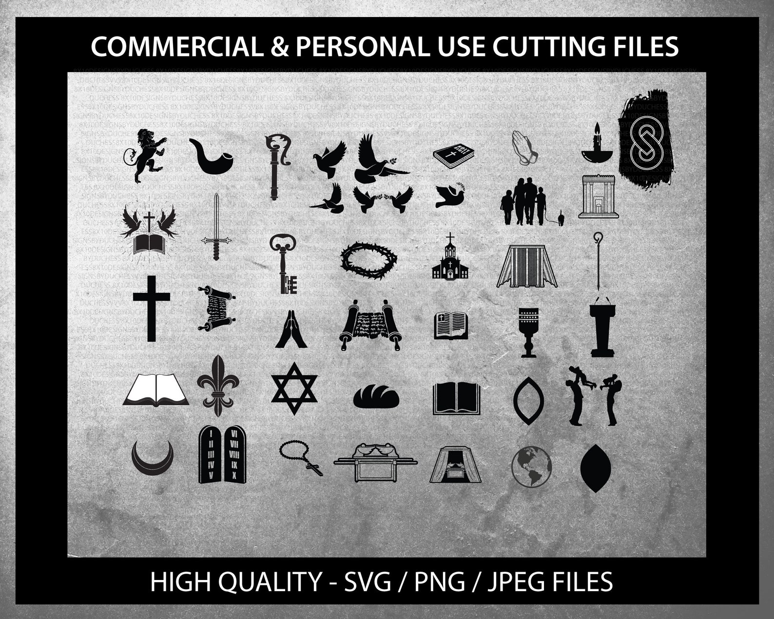 Church Logo Seal, Red Ministry Emblem SVG, Vector Template (digital ...