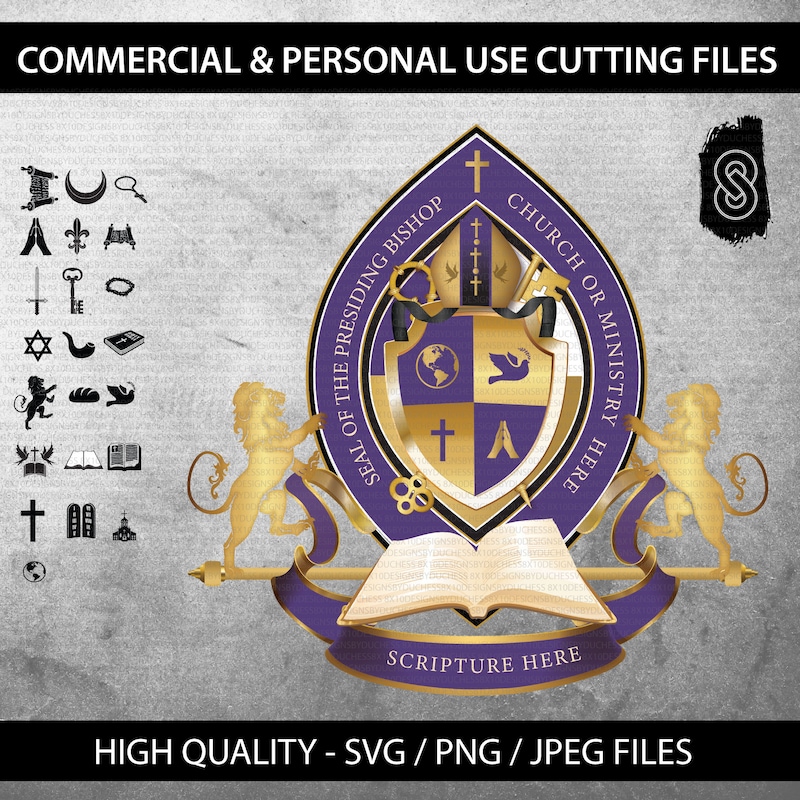 Bishop Seal Logo - Etsy