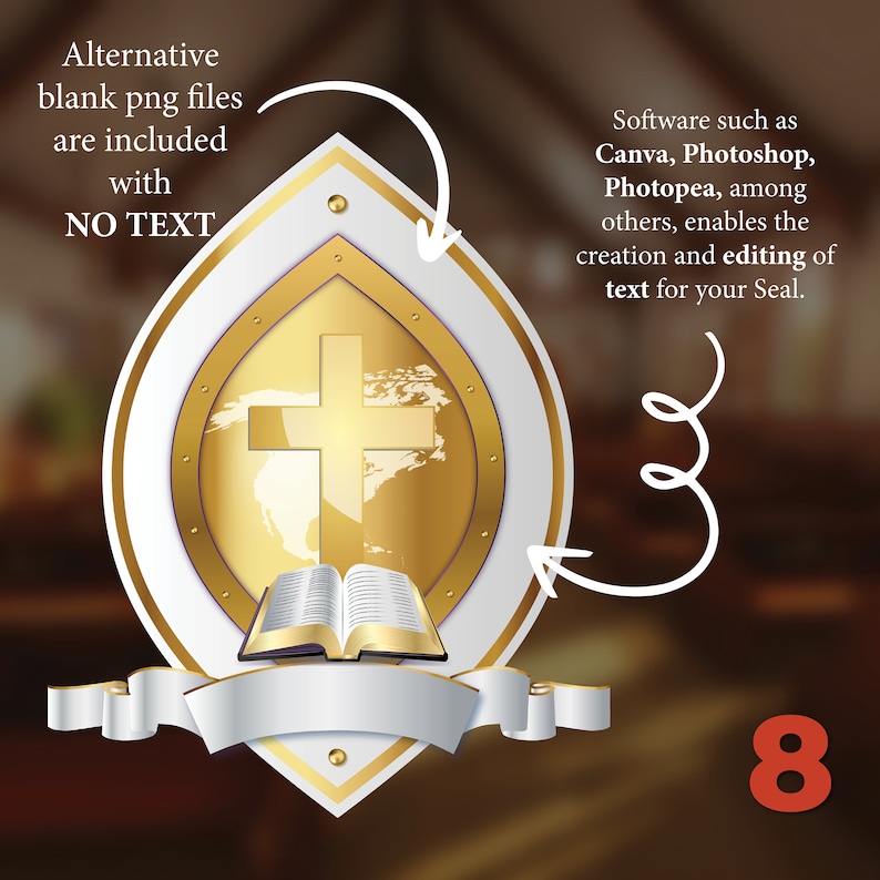Custom Church Seal & Bishop Logo Design Personalized, Professional Digital Art for Religious ...