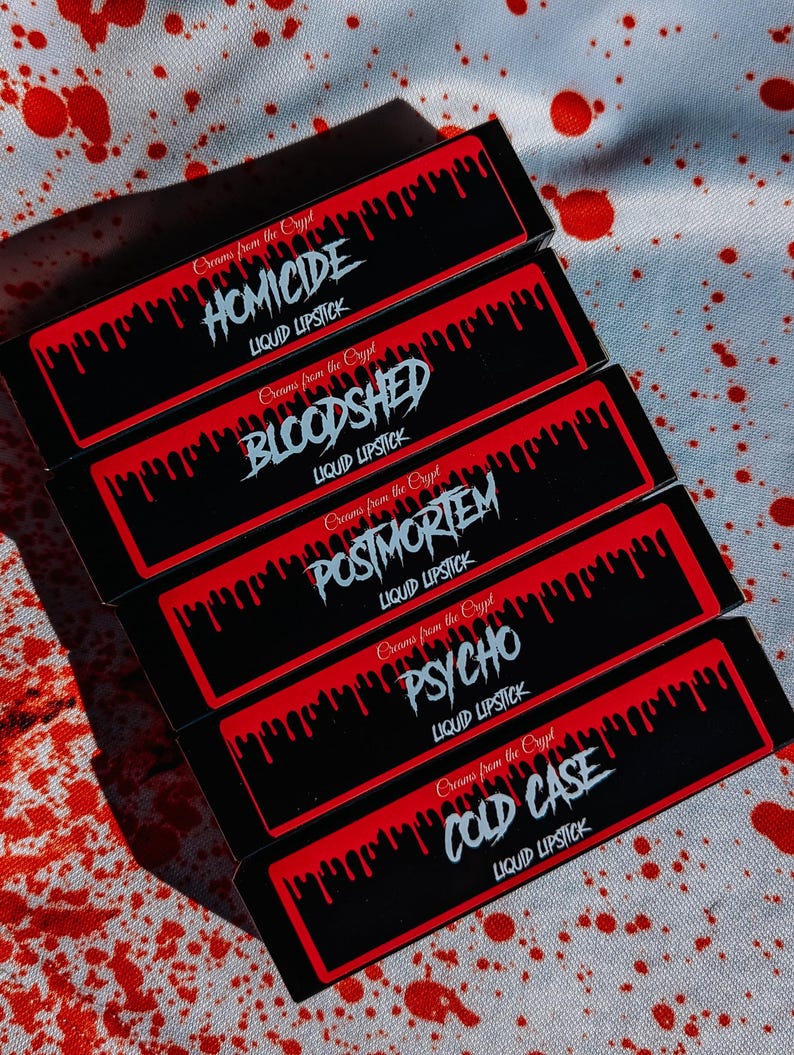 PSYCHO - Bright Red Knife Shaped Slasher Liquid Lipstick, Lip Makeup ...