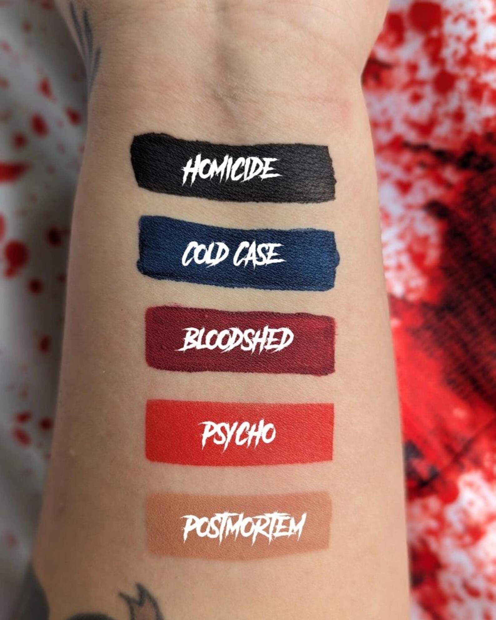 POSTMORTEM - Nude Knife Shaped Slasher Liquid Lipstick, Lip Makeup ...