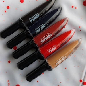 FULL SET - Slasher Liquid Lipsticks, Knife Shaped Lipstick, Matte ...