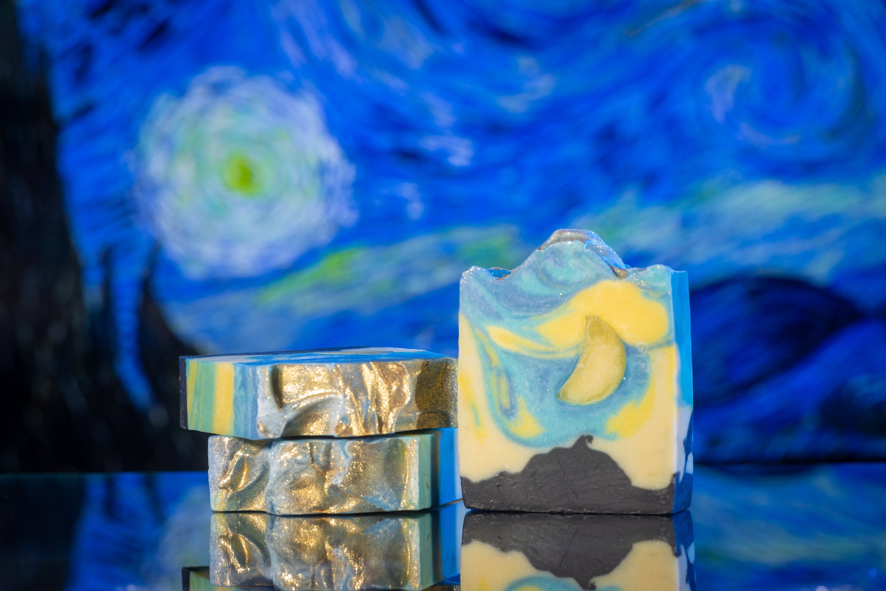 Starry Night Van Gogh Inspired Artisan Bar Soap - Etsy