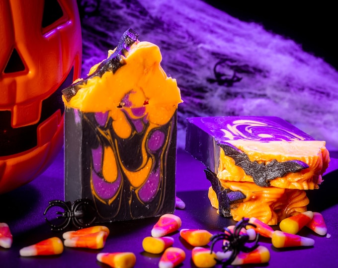 Trick or Treat Handcrafted Soap, Glycerin Soap, Halloween Soap Bar ...