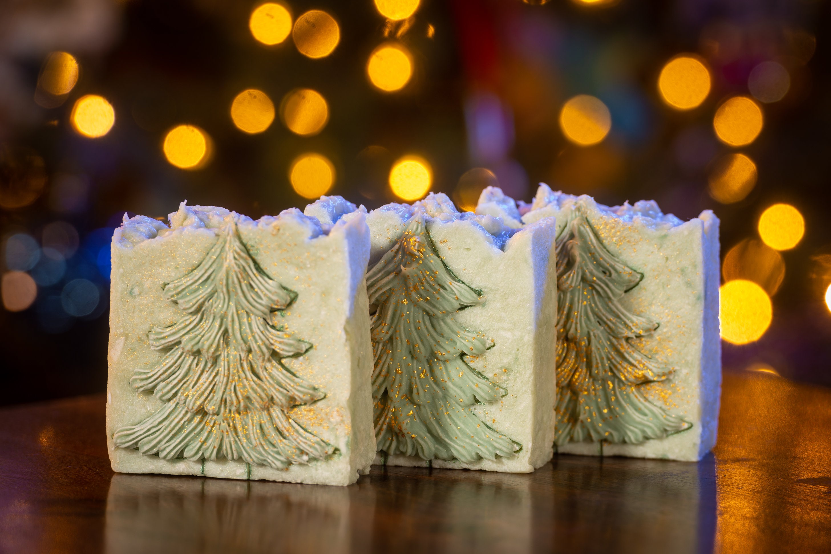 Christmas Tree Artisan Soaps - Frosted - Rebatched - Etsy