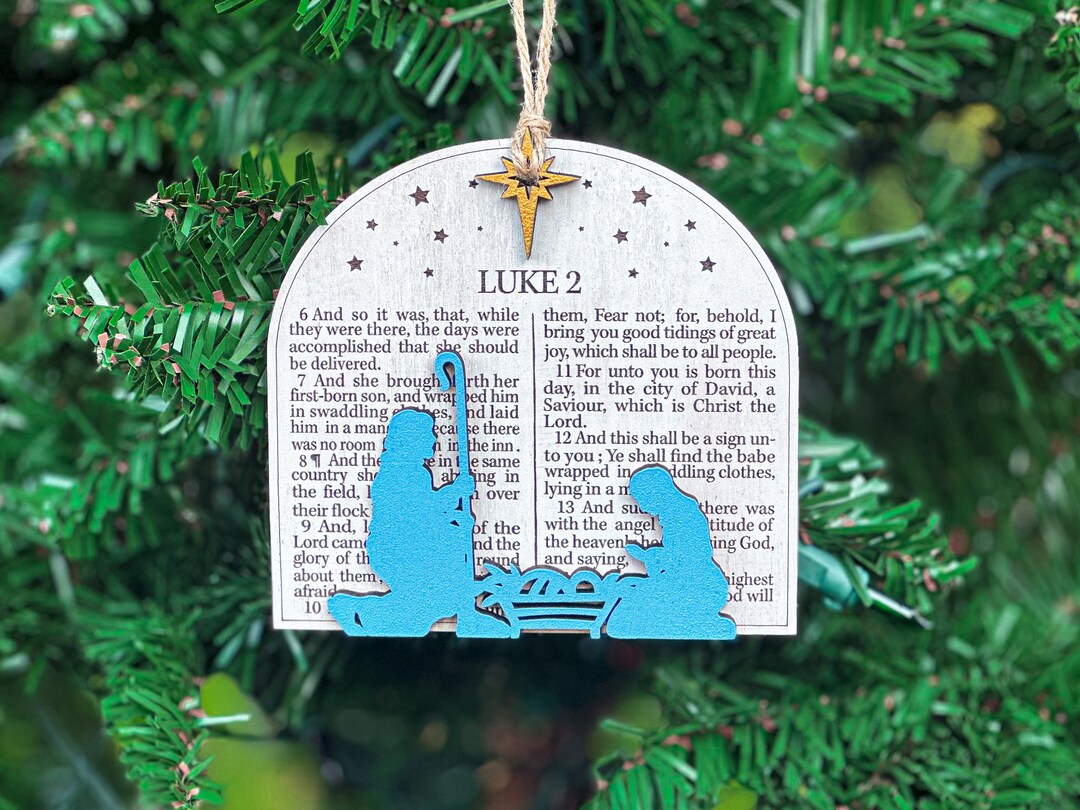 Luke 2 Bible Verse Ornament - Christmas 2024 - Etsy