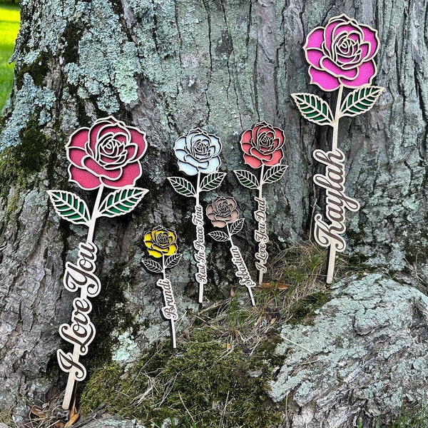 Wooden Roses - Etsy