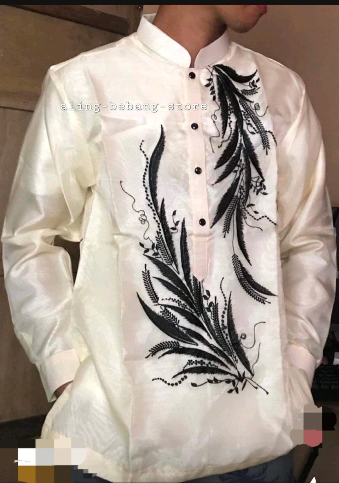 Barong Tagalog for Men sport Collar Beige - Etsy