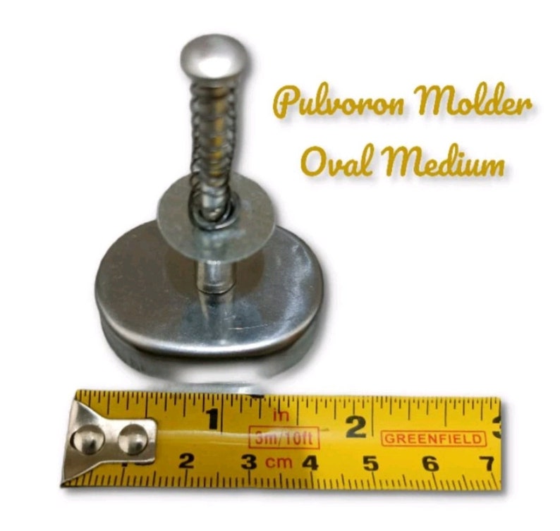 Polvoron Molder: Round & Oval Cookie Press - Etsy