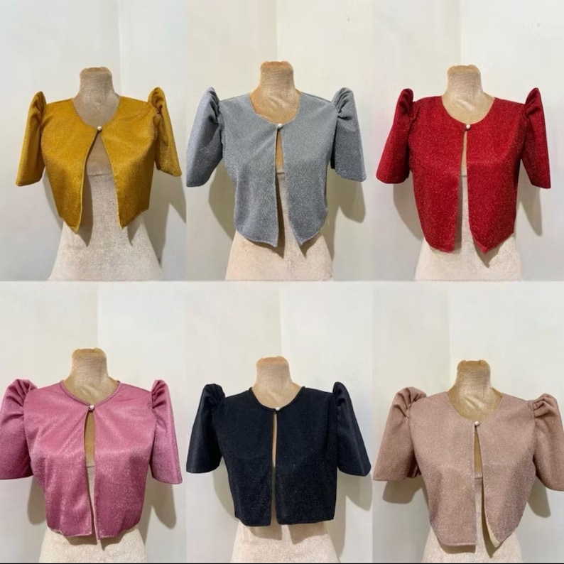 Modern Filipiniana Bolero Top for Women - Etsy