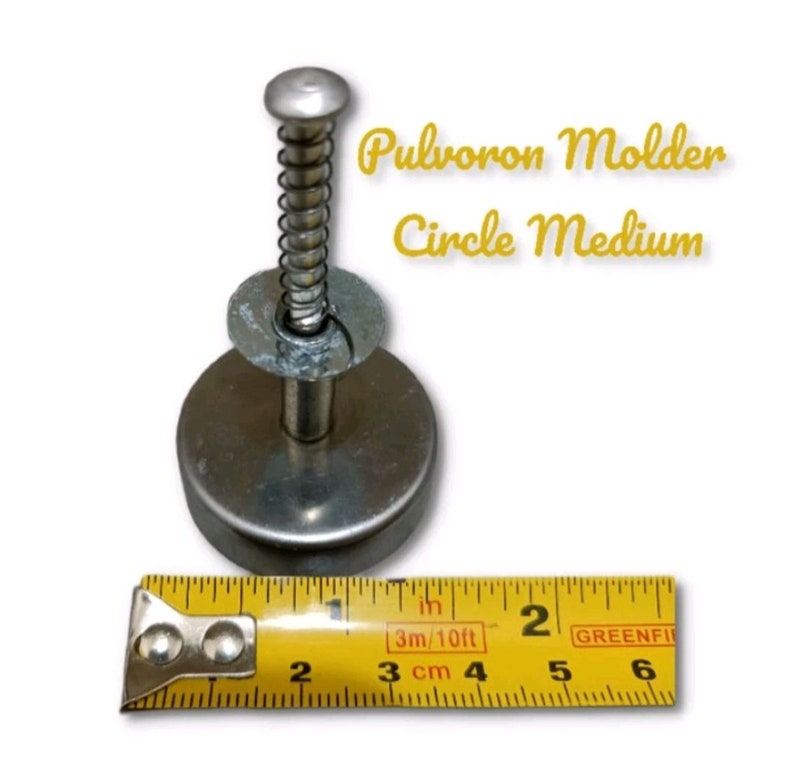 Polvoron Molder: Round & Oval Cookie Press - Etsy
