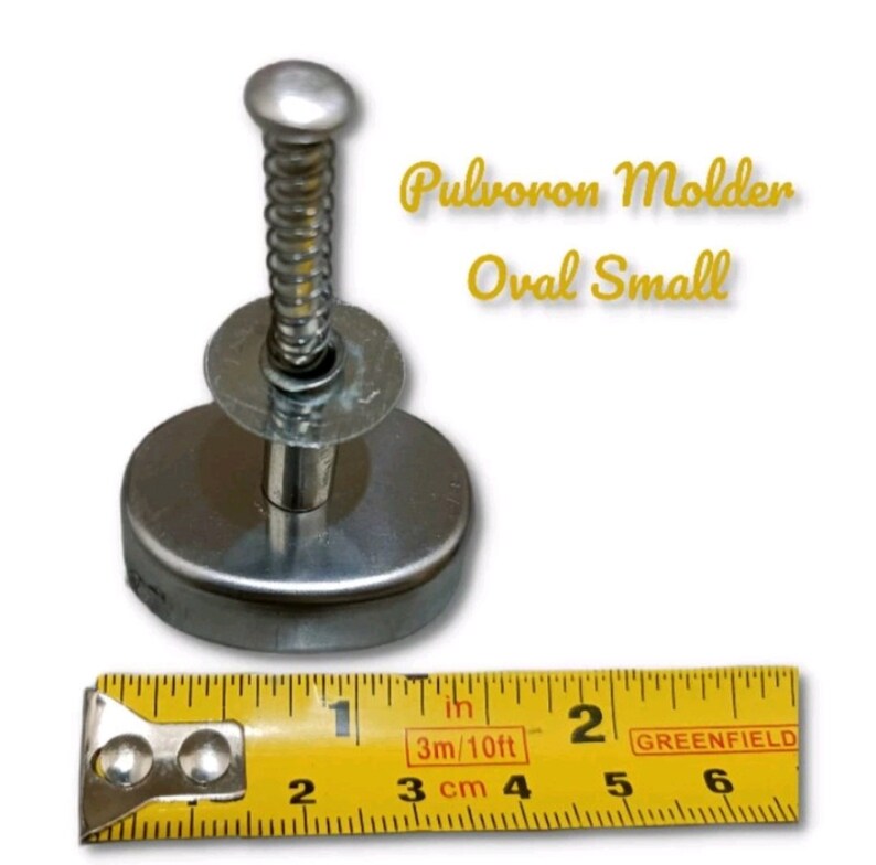 Polvoron Molder: Round & Oval Cookie Press - Etsy